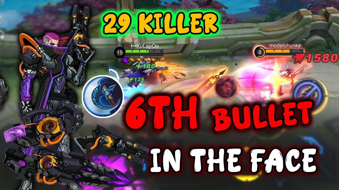 Granger 6th Bullet In The Face ~ 29 Kill | Mobile Legends - YouTube
