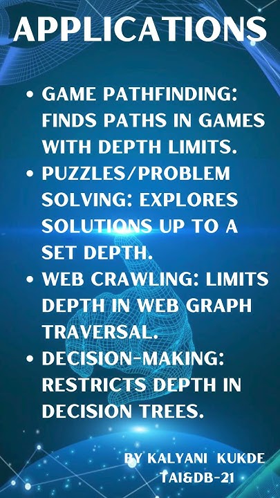 DEPTH LIMITED SEARCH ALGORITHM (DLS) | ARTIFICIAL INTELLIGENCE | TE AI ...