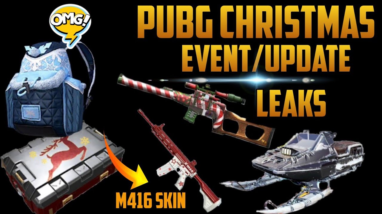 PUBG MOBILE NEW CHRISTMAS EVENT LEAKS || M416 SKIN 😍 || NEW COLLAB, NEW ...