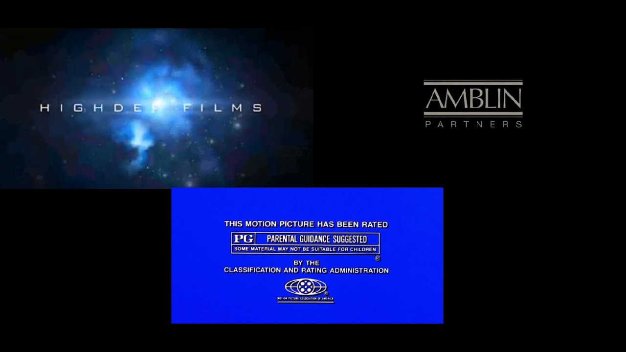 Highdef Films / Amblin Partners / MPAA "PG" Rating Screen (2019) (The ...