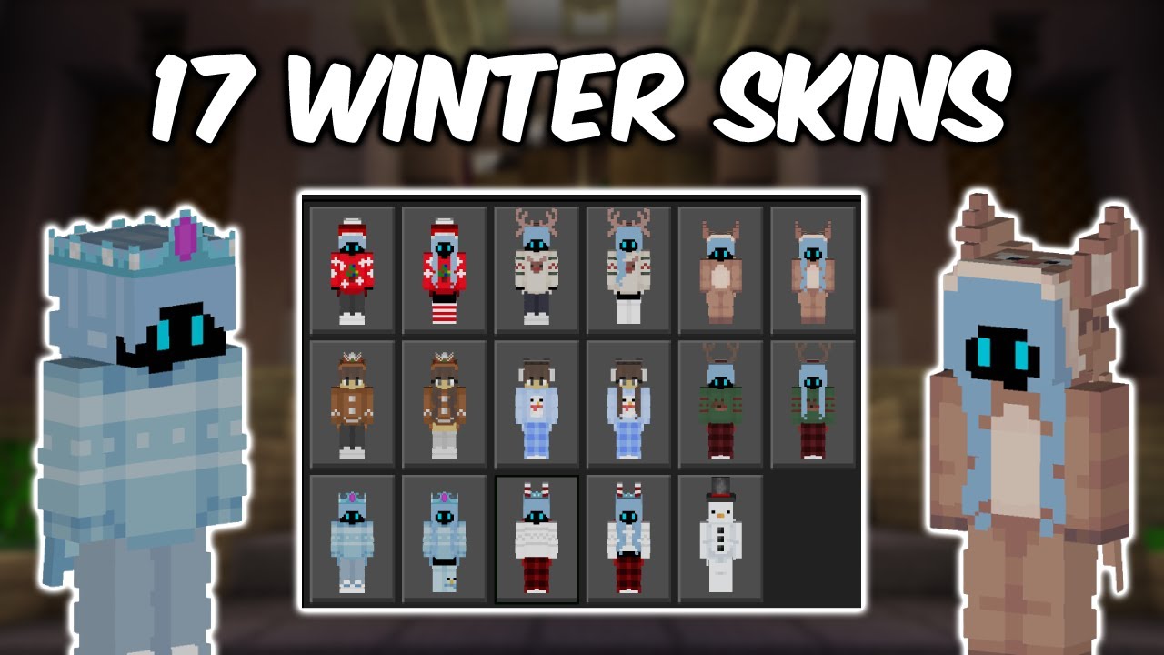 Winter/Christmas Skin Pack | 17 Skins + Cosmetics and Capes | Works on ...