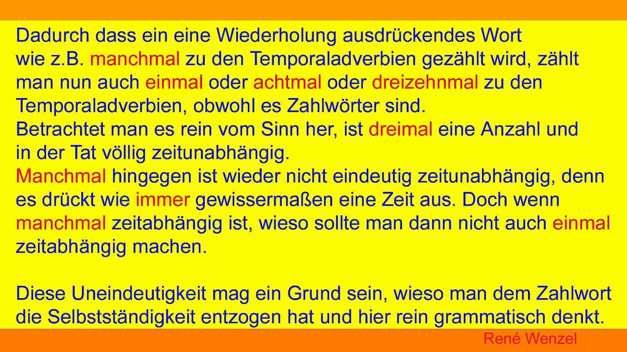 DfM 2.12 Deutsch/ Wortarten/ Numerale - YouTube