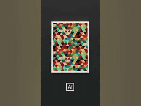 Create Abstract Hexagonal Pattern in Adobe Illustrator #shorts # ...
