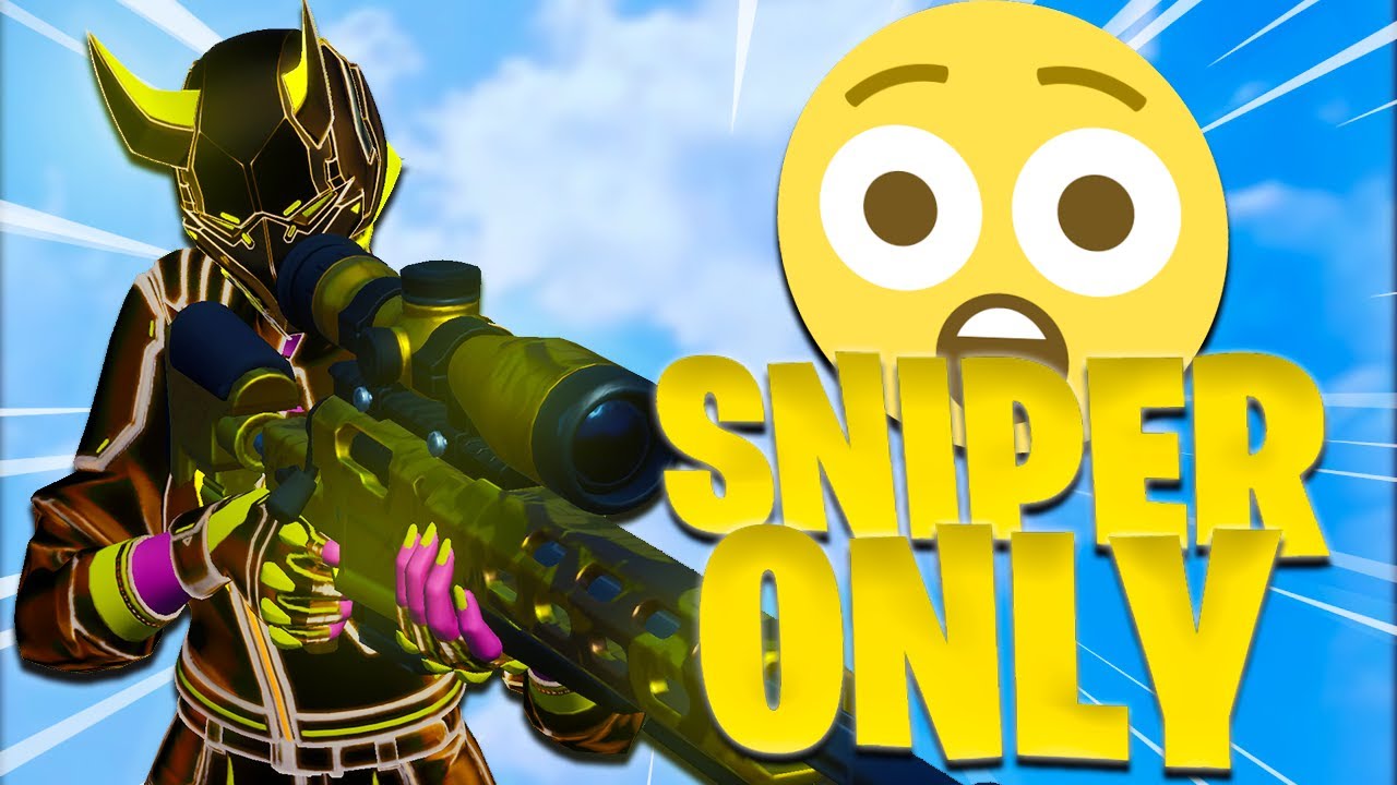 Sniper ONLY Challenge in FORTNITE CHAPTER 3 😲 (I WON) - YouTube