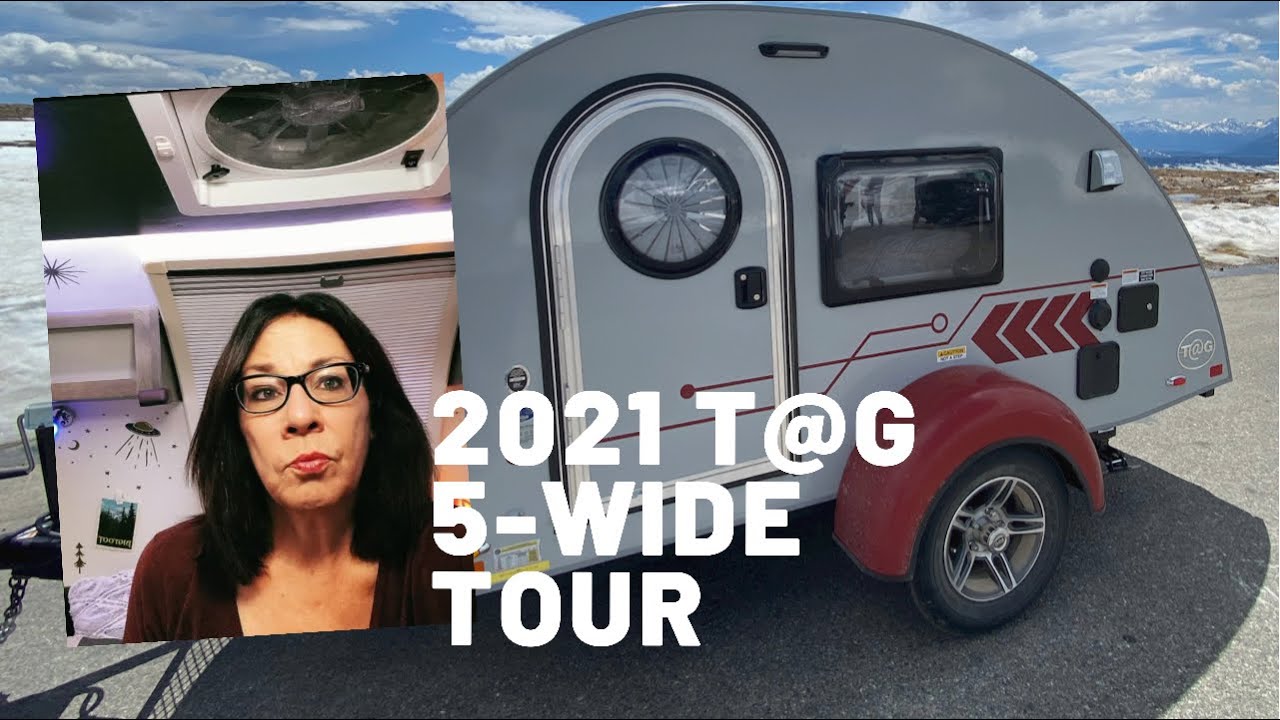 Tour of my 2021 T@g 5 Wide Teardrop Camper - YouTube