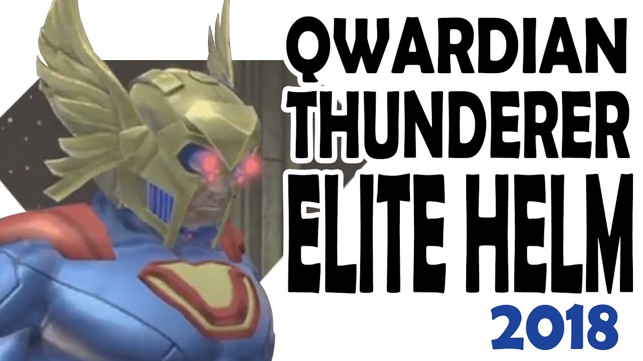 DCUO; Qwardian Thunderer Elite Helm - YouTube
