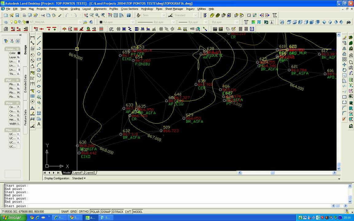 Autocad Land Top - YouTube