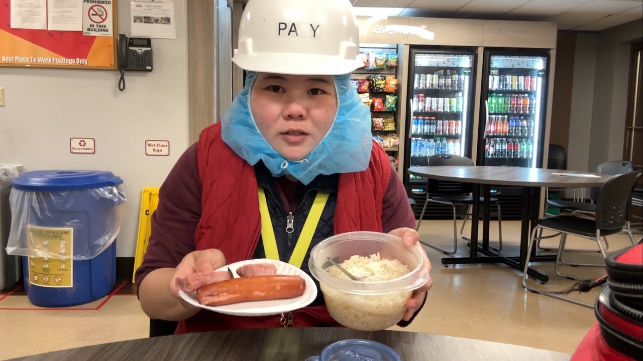 Go to work and eat at work / mus ua hauj lwm thiab noj mov tom company ...