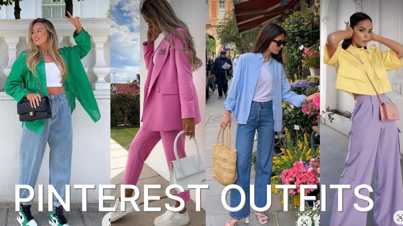 RECREATING SPRING PINTEREST OUTFITS | Colorful Spring Outfits 2024 ...