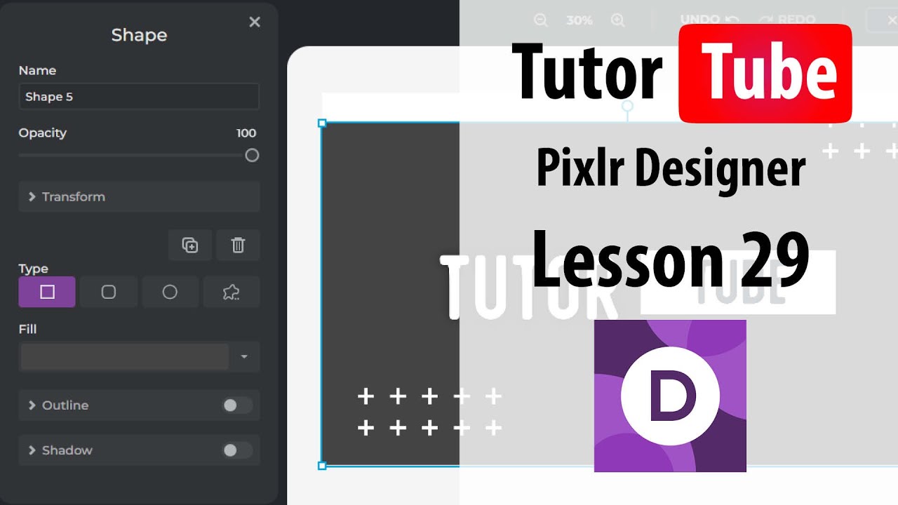 Pixlr Designer - Lesson 29 - Using Templates - YouTube