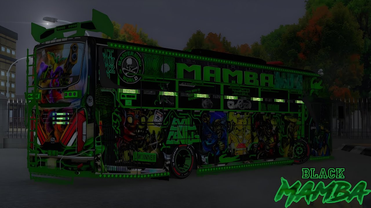 BUS SIMULATOR INDONESIA//KENYAN LIVERY 🔥🥵//BLACK MAMBA🐊 - YouTube