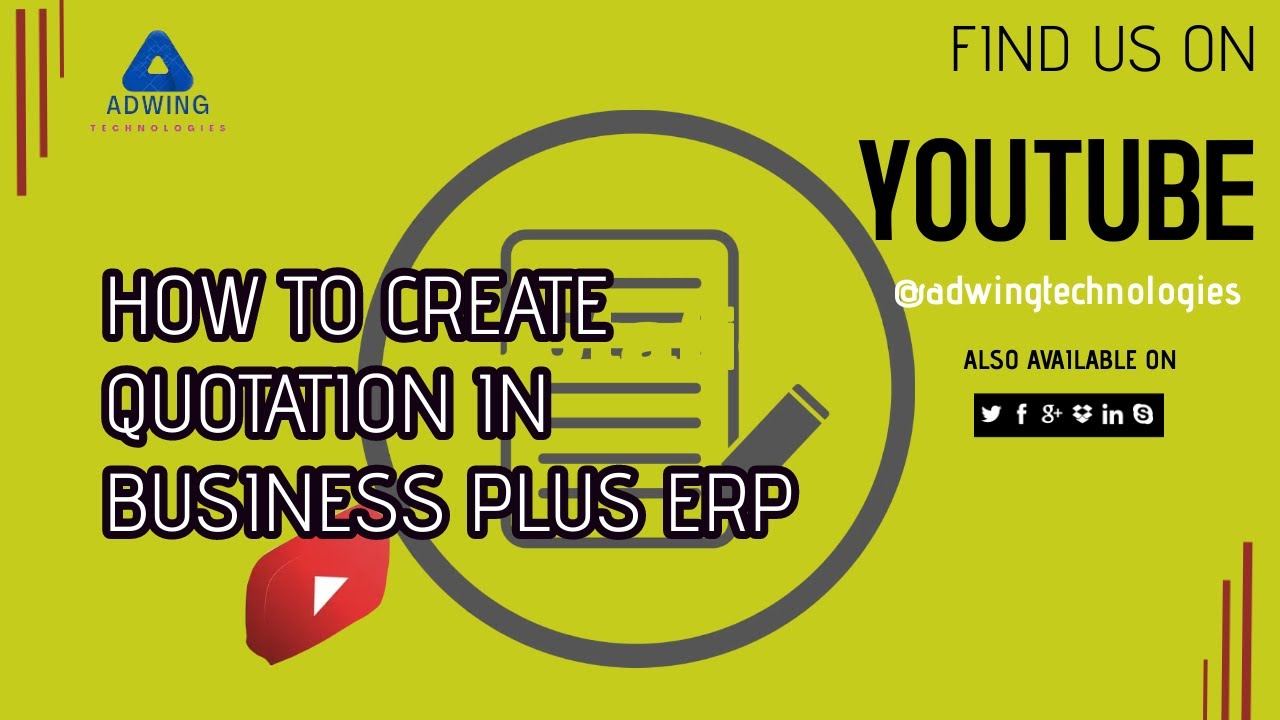 How to make Quotation in Business Plus ERP Software | Know Step wise ...