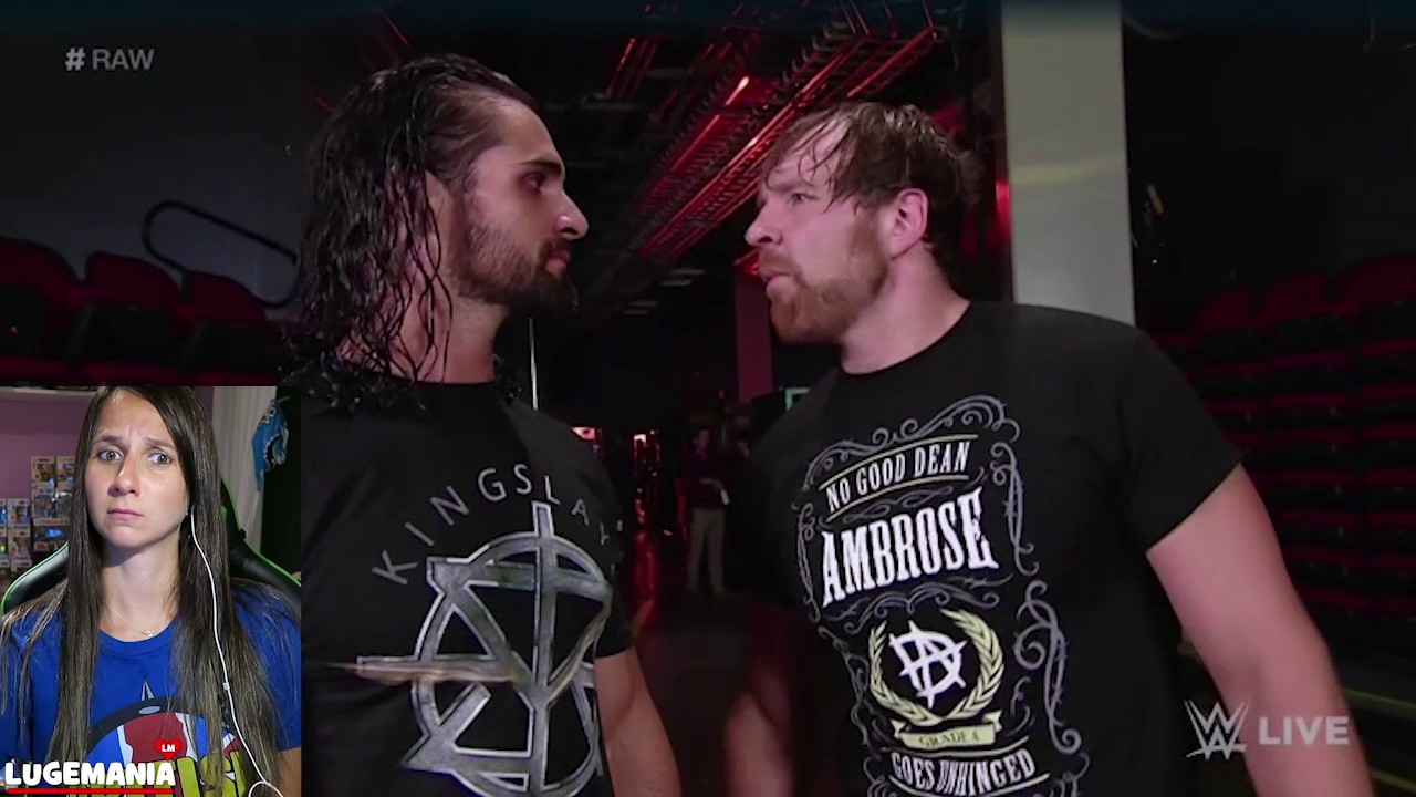 WWE Raw 7/10/17 Dean Ambrose Seth Rollins Backstage NO SHIELD REUNION ...