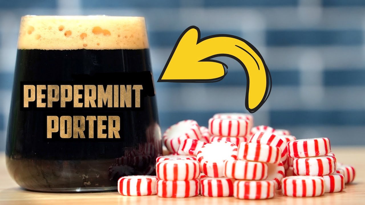 Adding PEPPERMINT CANDY To Beer - YouTube