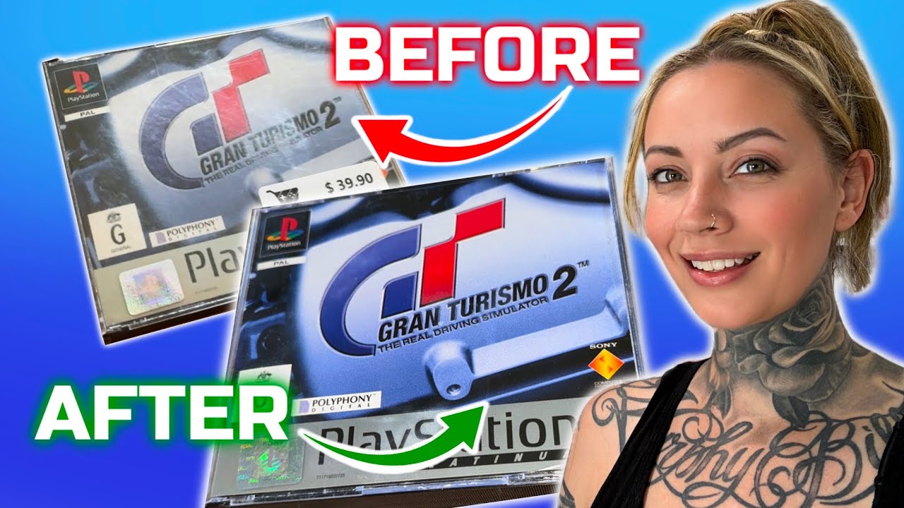 Restoring Playstation 1 CD cases! scratch removal - YouTube