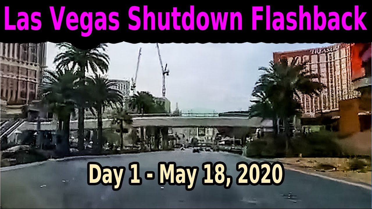 LAS VEGAS FLASHBACK - SHUTDOWN DAY 1 - DRIVING THE LAS VEGAS STRIP Part ...
