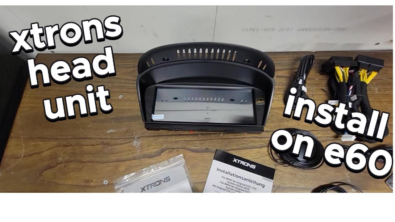 installing new head unit for bmw e60 - YouTube
