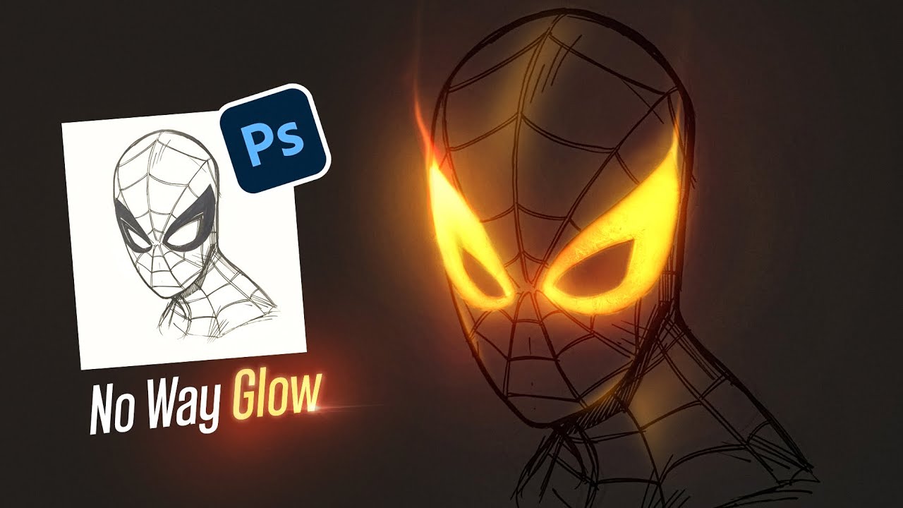 How To Turn Spider-Man Glow ! | Photoshop - YouTube