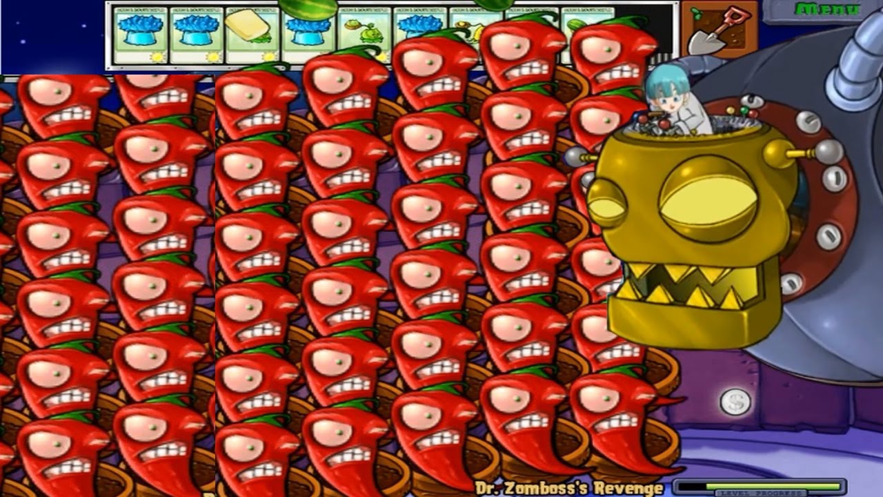 Plants Jalapeno Bombs No Exploding vs Dr. Zomboss Mod Pvz - YouTube