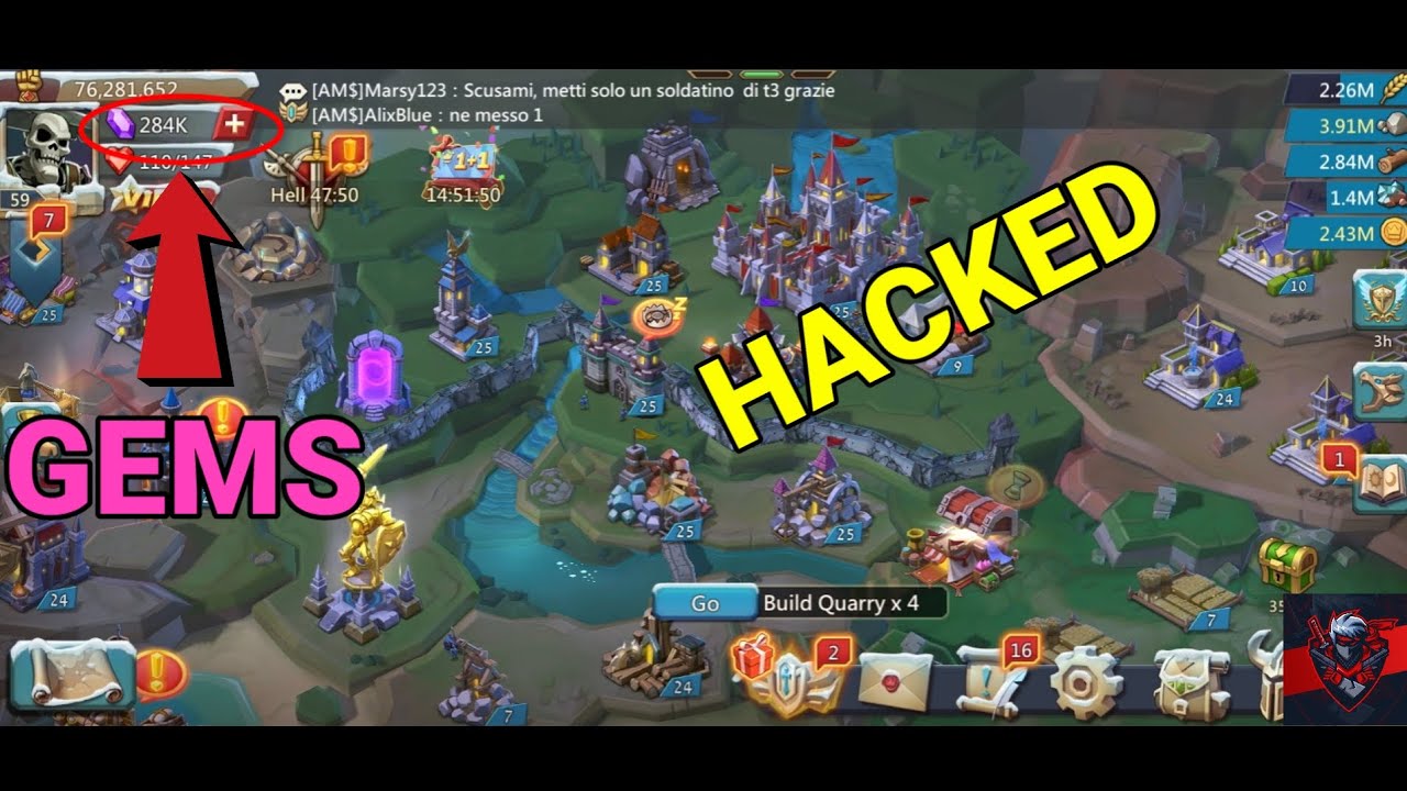 Lords Mobile Mod Apk 😱 Unlimited Gems and Traning Speed by Ninja FF ...