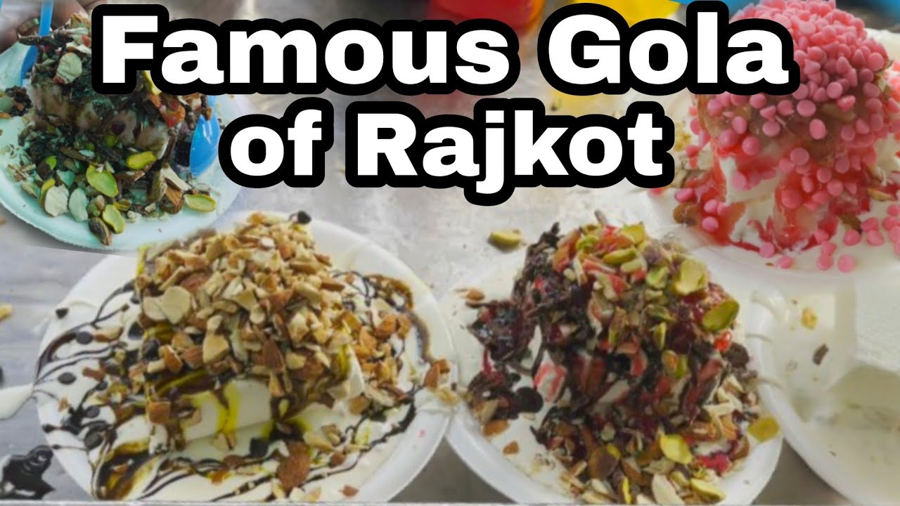 Street Food Ice Gola | Famous Barf गोला Rajkot | Homemade Syrups ...