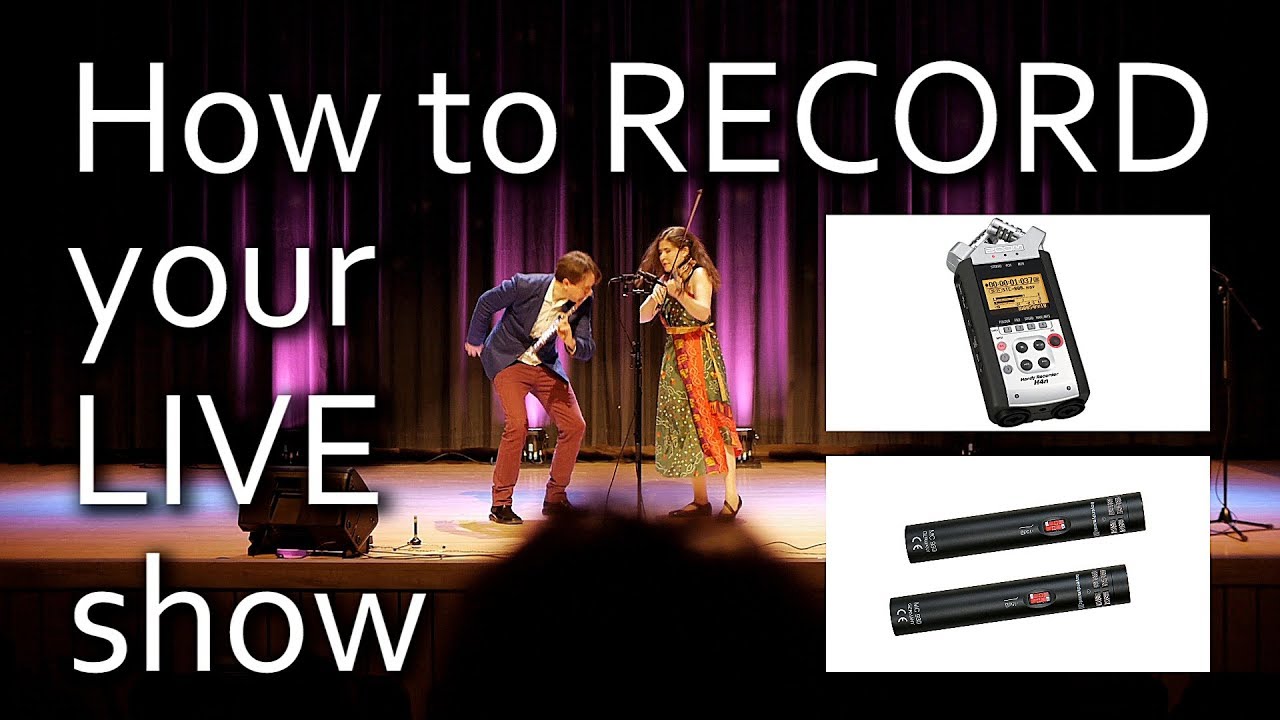 How to record your live show - YouTube