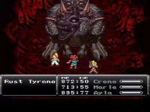 Chrono Trigger Boss Battle 27 - Rust Tyranno - YouTube