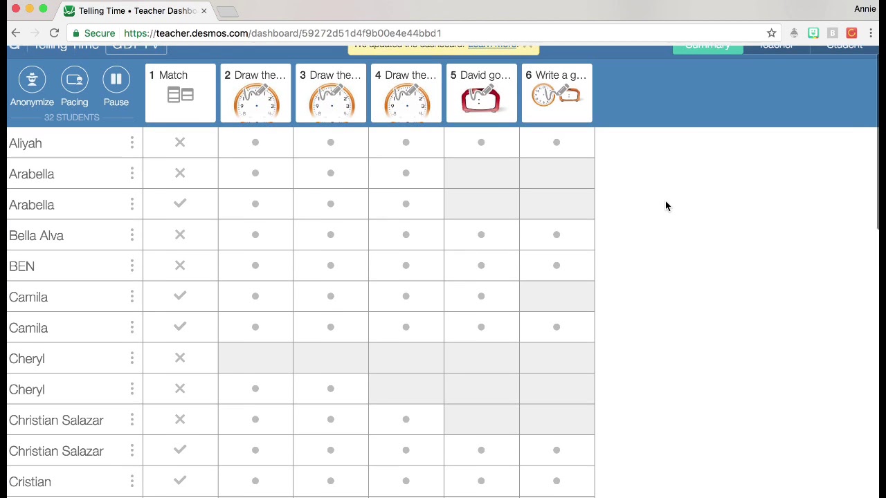 Desmos in Elementary- Teacher Dashboard Controls - YouTube