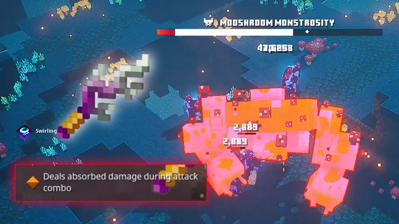 Sponge Striker is so powerful! - Minecraft Dungeons ID - YouTube