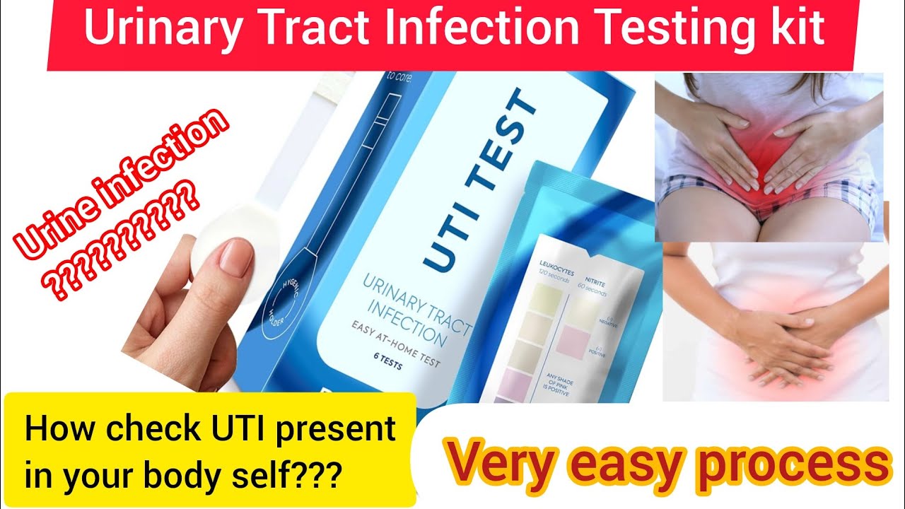 UTI Testing kit (self)at Home/How to check UTI easily 10 min?😱🤗💫🌀watch ...