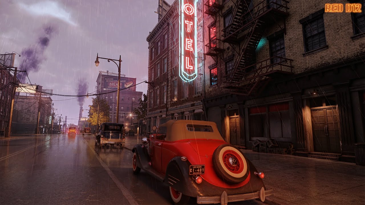 Mafia Definitive Edition - Driving around the city with Relaxing Music ...