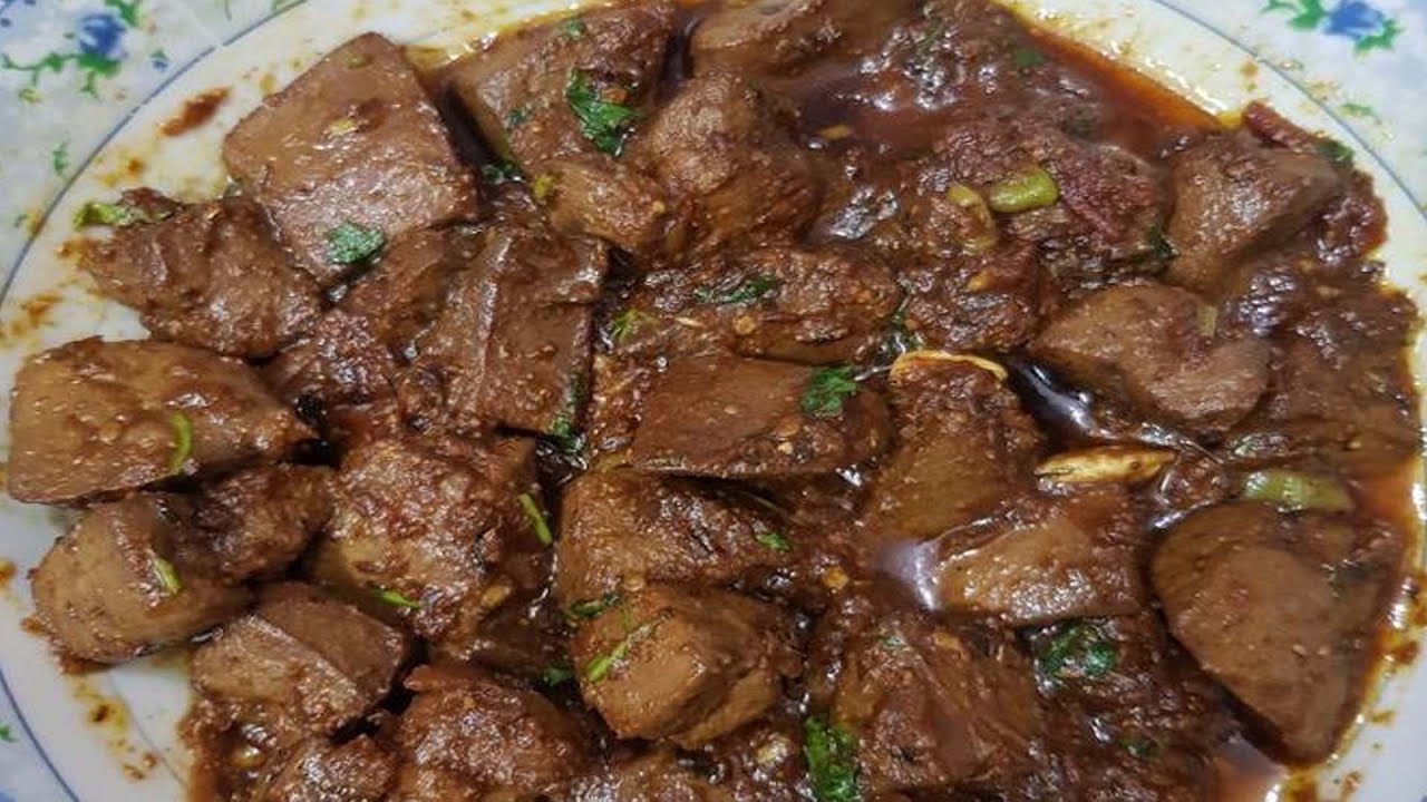 Tawa Fry Kaleji | Beef Fried Liver Recipe | Peshawari Masala Tawa ...
