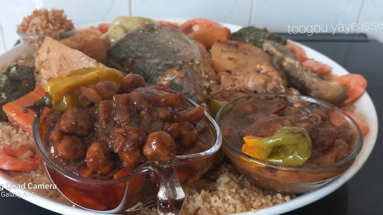 thiebou dieune bou wékh ak sauce nététou diaga - YouTube