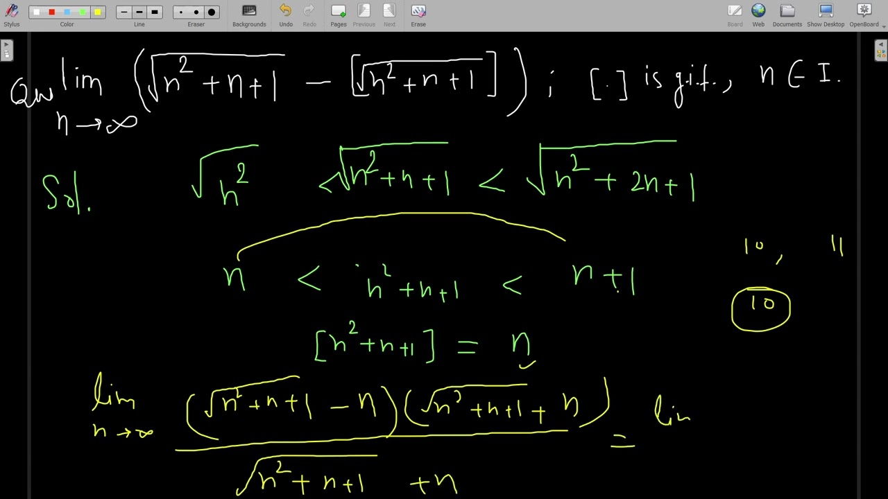 8 Question On Limit For Jee Main And Advanced Calculus Greatest Integer Function Amsir