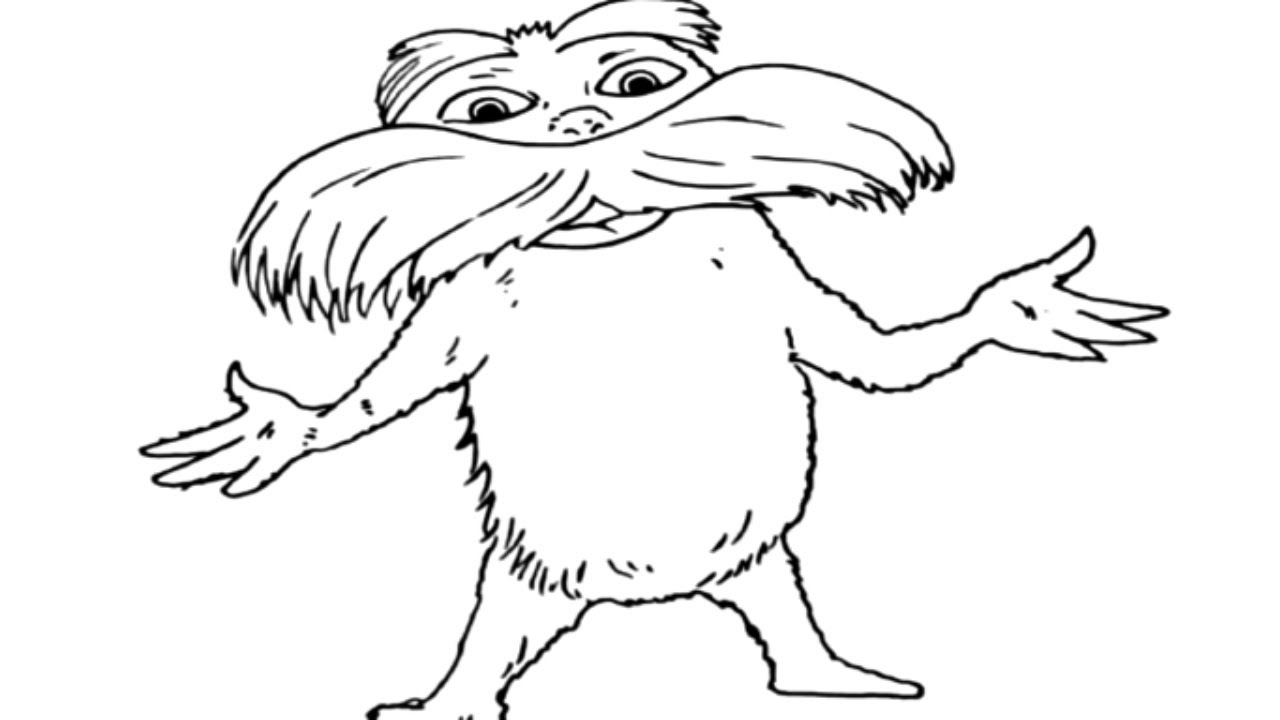 How to Draw the Lorax | Step-by-Step Drawing Tutorial for Beginners ...