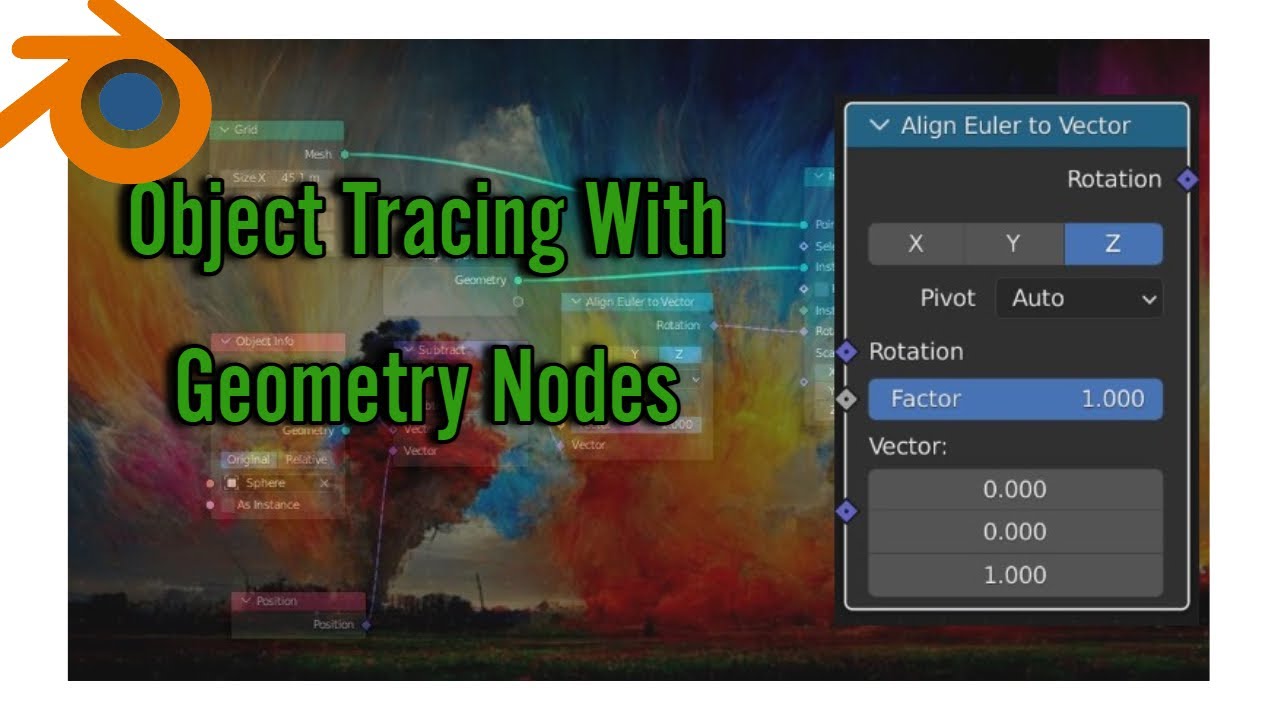 Object Tracking With Geometry Nodes In Blender-Blender Tutorial In Hindi - YouTube