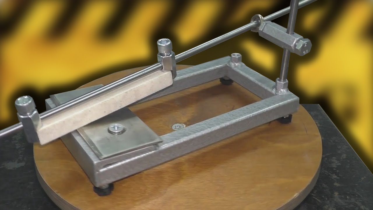 Homemade Knife Sharpening Jig Scary sharp knives - YouTube