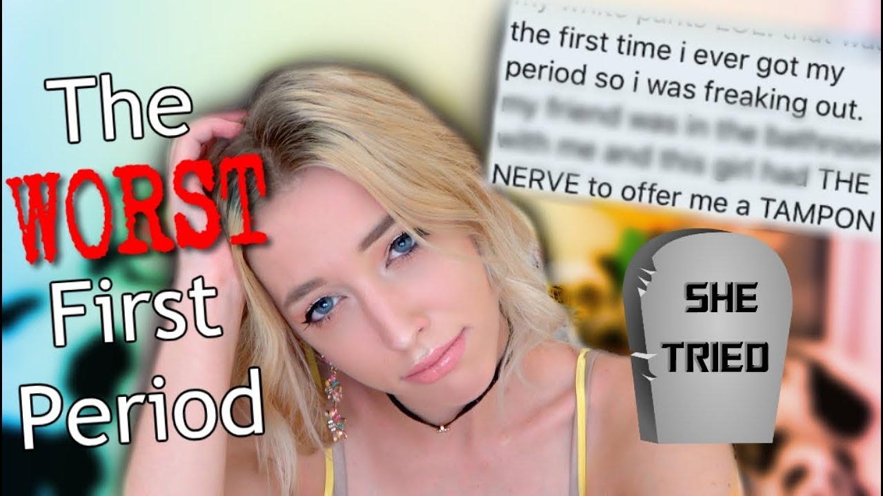 Worst First Period EVER... PERIOD HORROR STORIES - YouTube