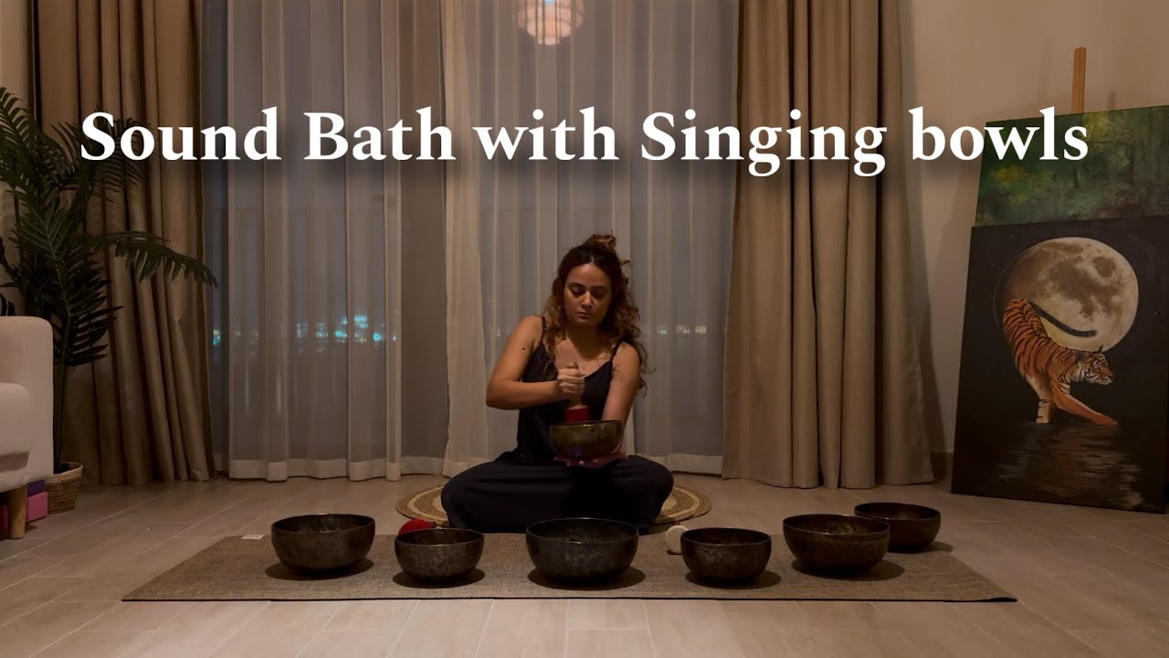 20 Minute Sound Bath with Singing Bowls | Sound healing | 7 chakra ...