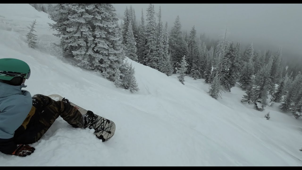 Skiing in Powder Trees Steamboat Springs Colorado 4K POV - YouTube