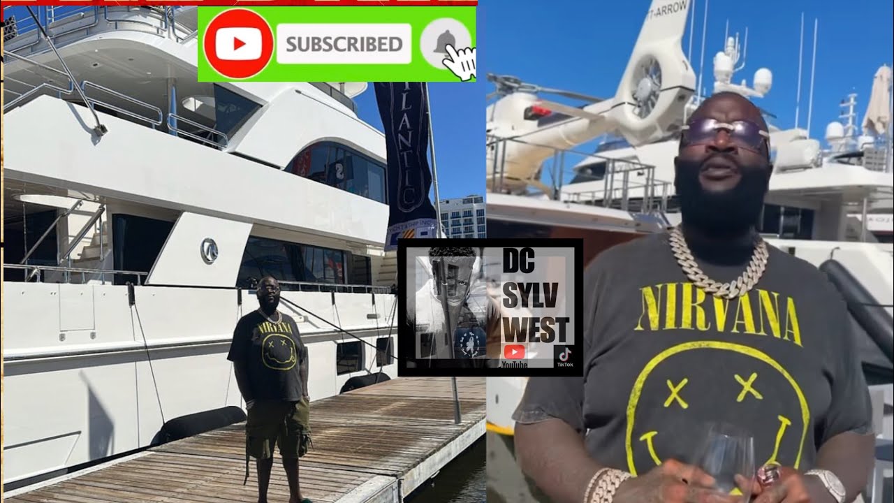 Rick Ross Tour His $34 Million Dollar Yacht With Helicopter Pad - YouTube