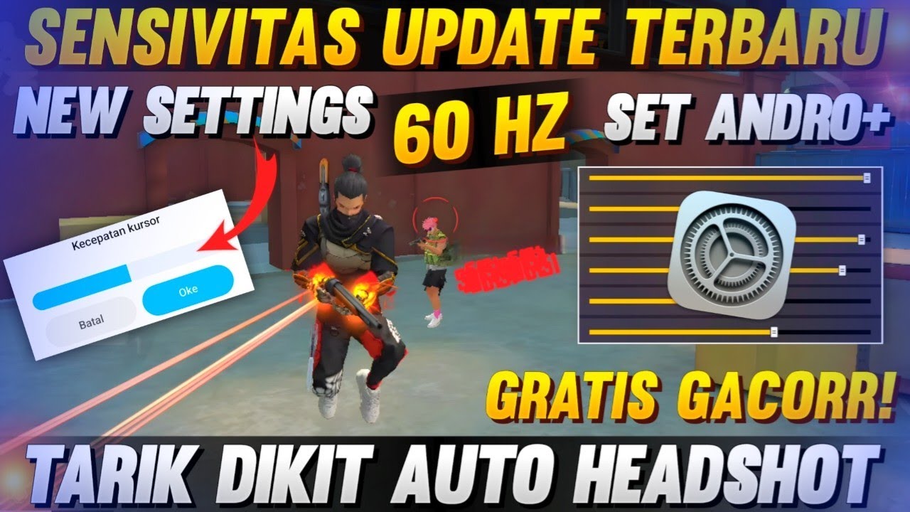 SET ANDRO 60HZ GACOR BRUTAL + SENSITIVITAS FF AUTO HEADSHOT AUTO DIKRA CHEAT - YouTube