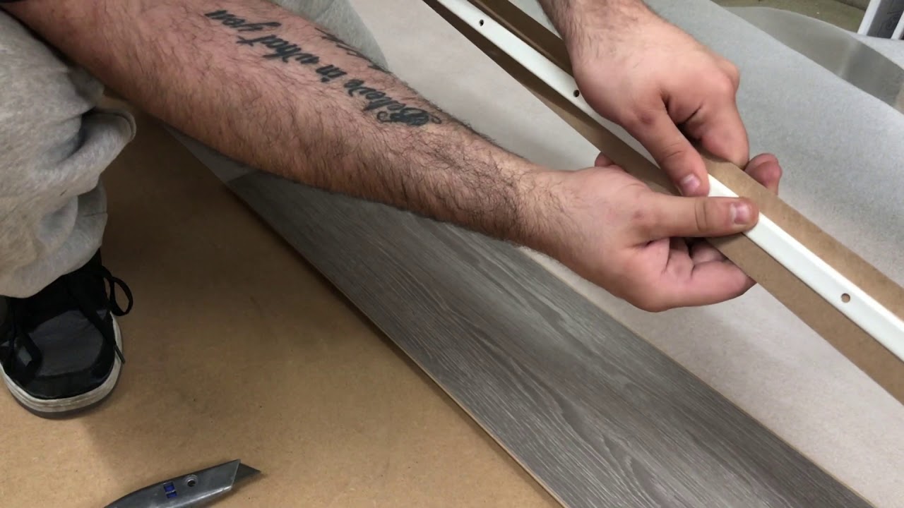 How To Install An End Profile Bar To Laminate Flooring - YouTube