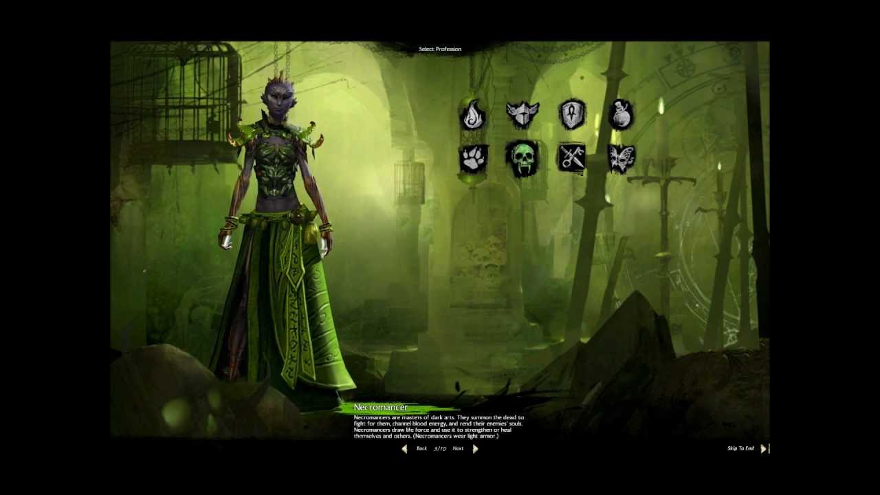 Guild Wars 2 - Sylvari class selection screen - YouTube
