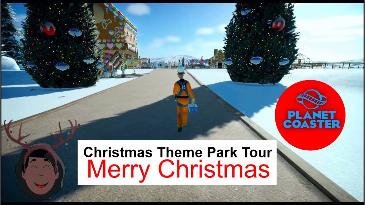 Planet Coaster: Short Tour of my Christmas Theme Park in Process - YouTube