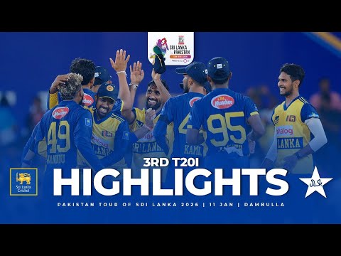 Sri Lanka vs Pakistan: 3rd T20I Full Match Highlights | RDICS Dambulla