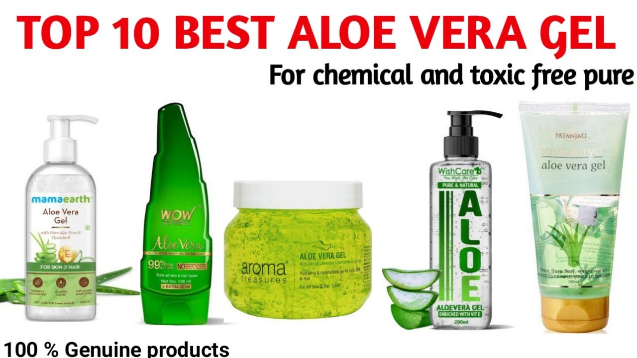 Top 10 Best Aloe Vera Gel With Price | Chemical and Toxic Free Pure ...