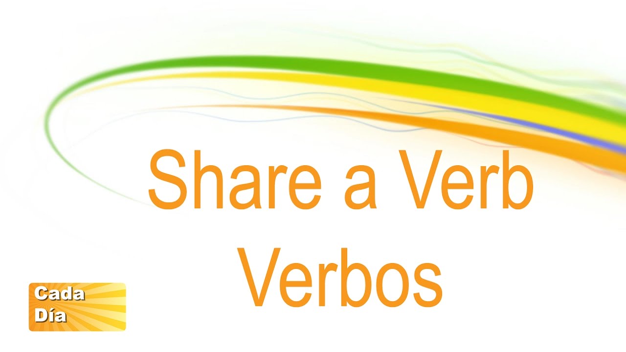 CDE Compartir un verbo y aprender inglés - YouTube
