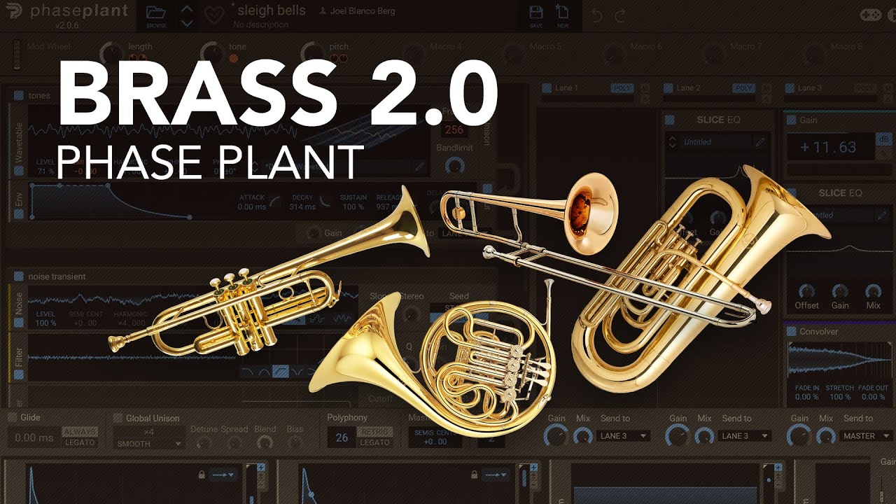 Brass 2.0 preset bank ( Phase Plant ) - YouTube