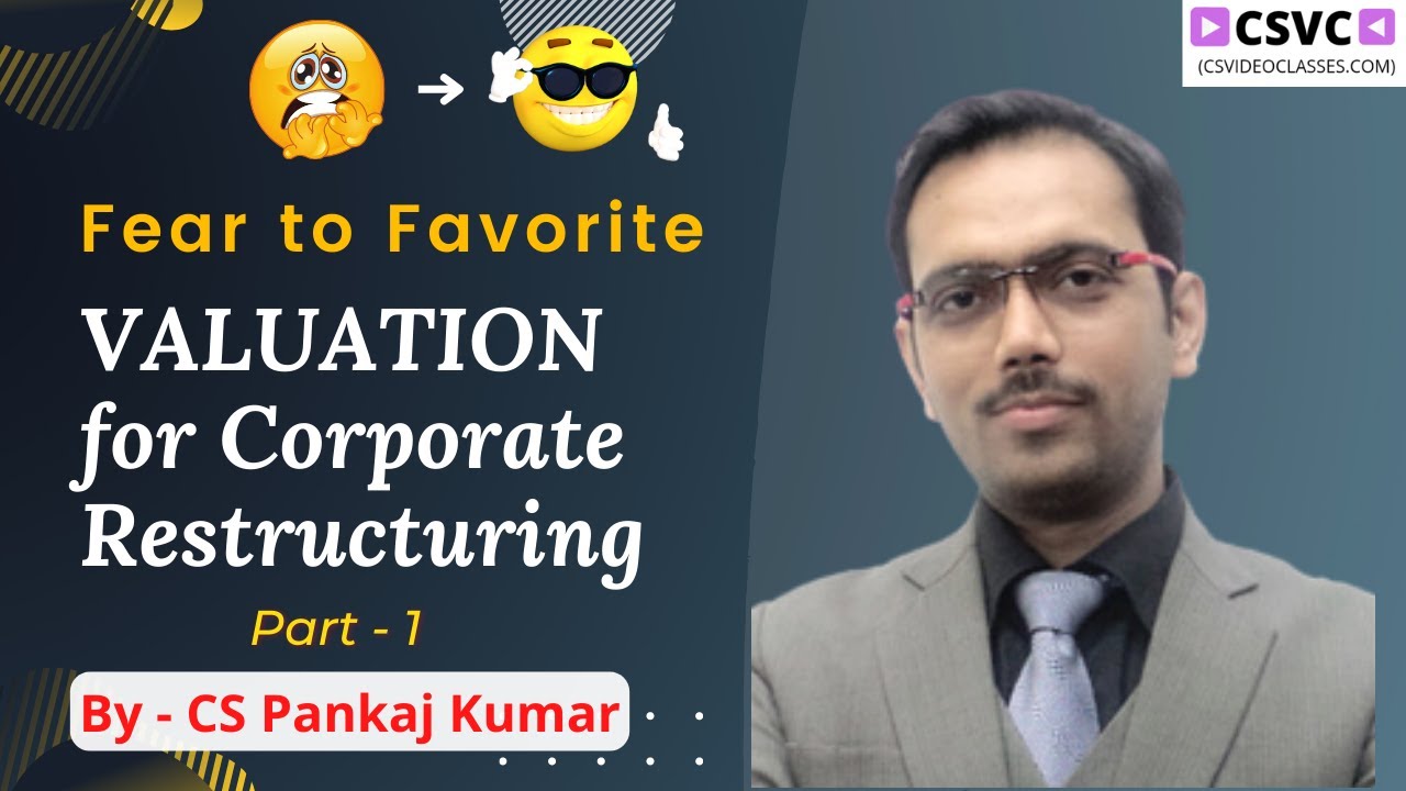 Valuation for Corporate Restructuring Part - 1 || Fear to Favorite || CRILW || CS Professional ...